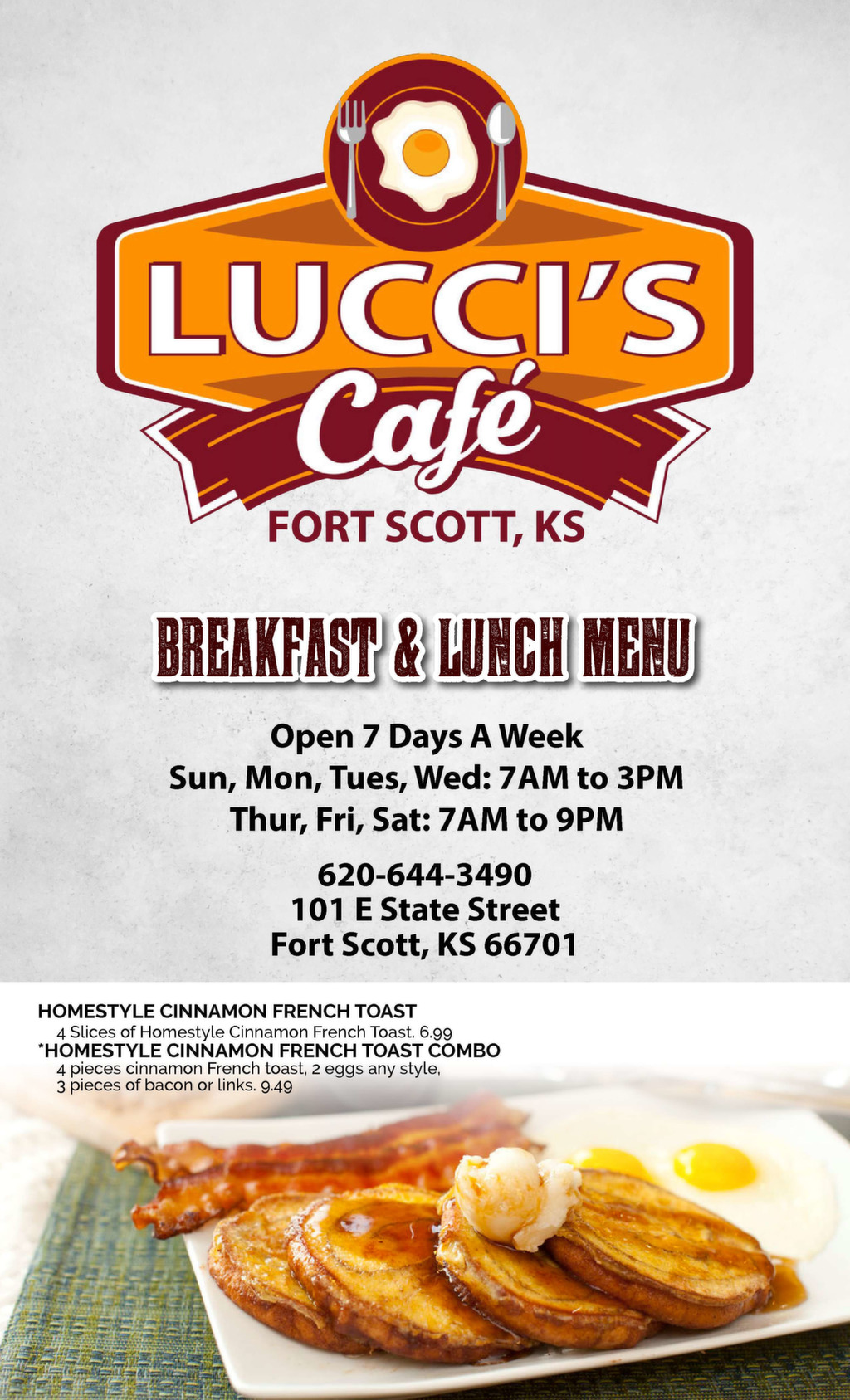 Menu – Lucci's Cafe