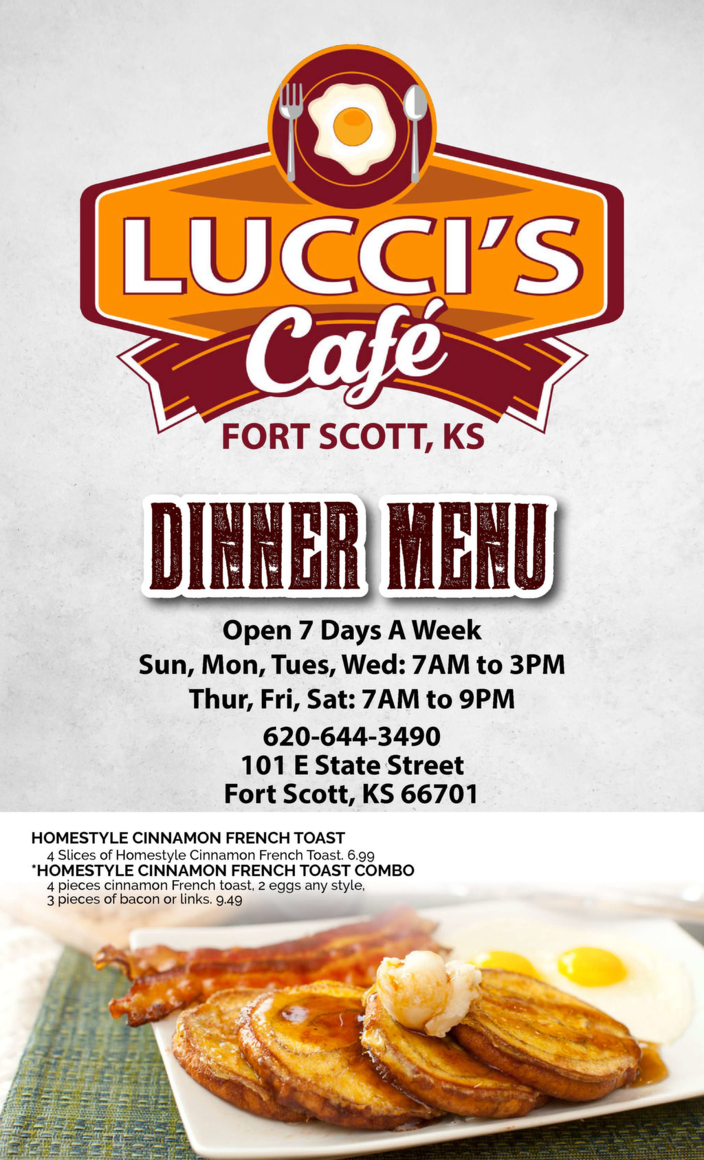 Menu – Lucci's Cafe
